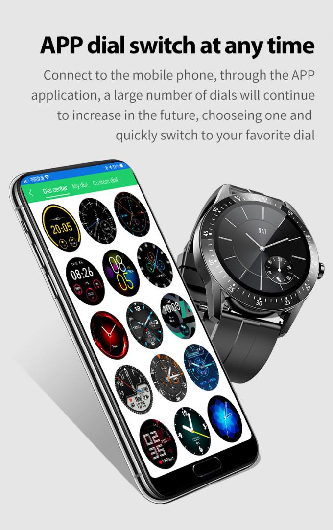 ROHS Aprroval RTL8762C Bluetooth Sport Smart Watch 15Days Standby